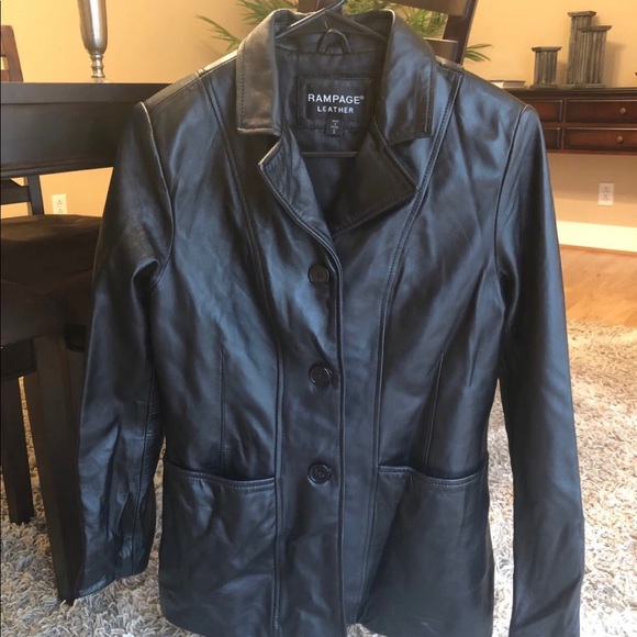 Rampage | Jackets & Coats | Black Leather Jacket | Poshmark